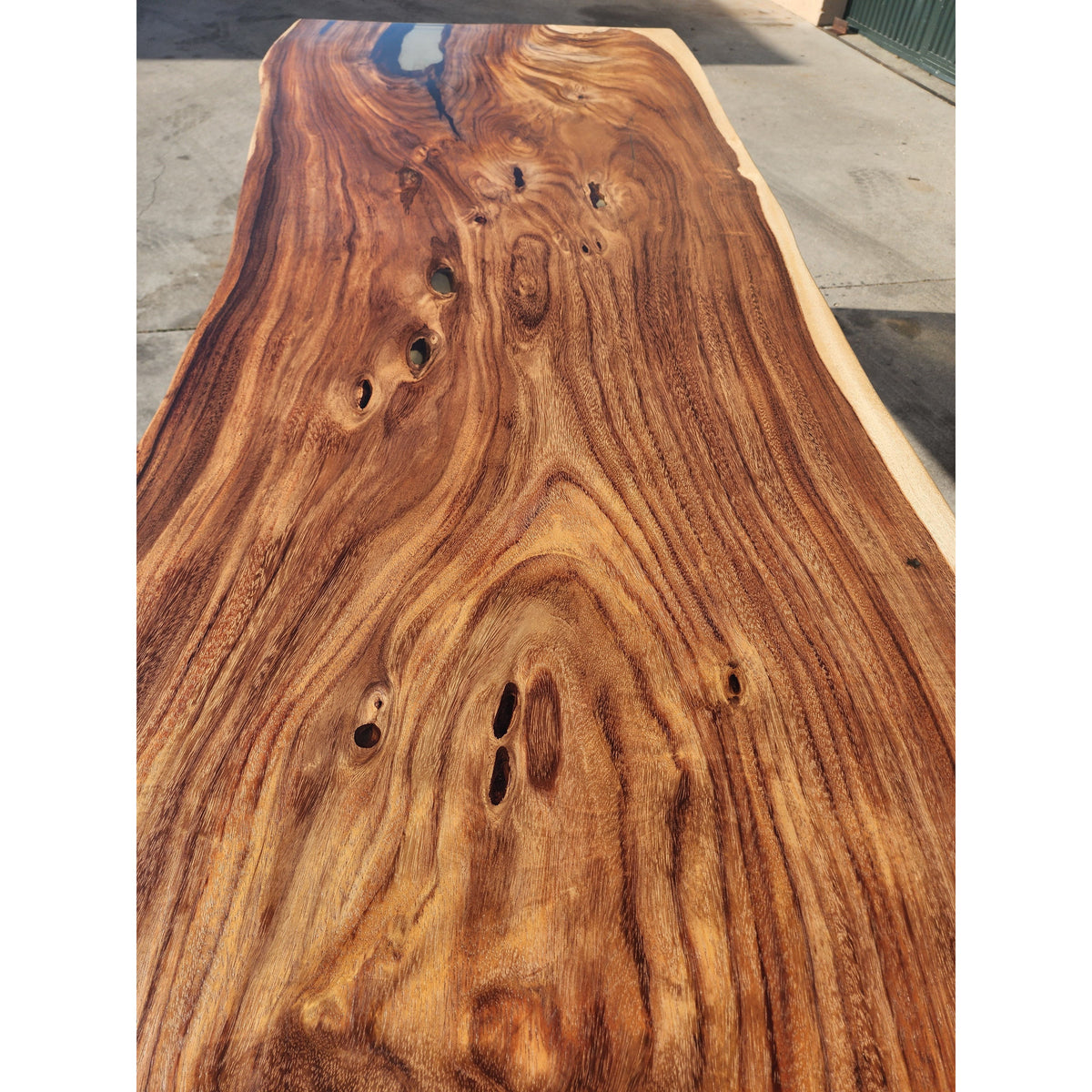108"L Live Edge Acacia Wood Table – Alive Edge Designs