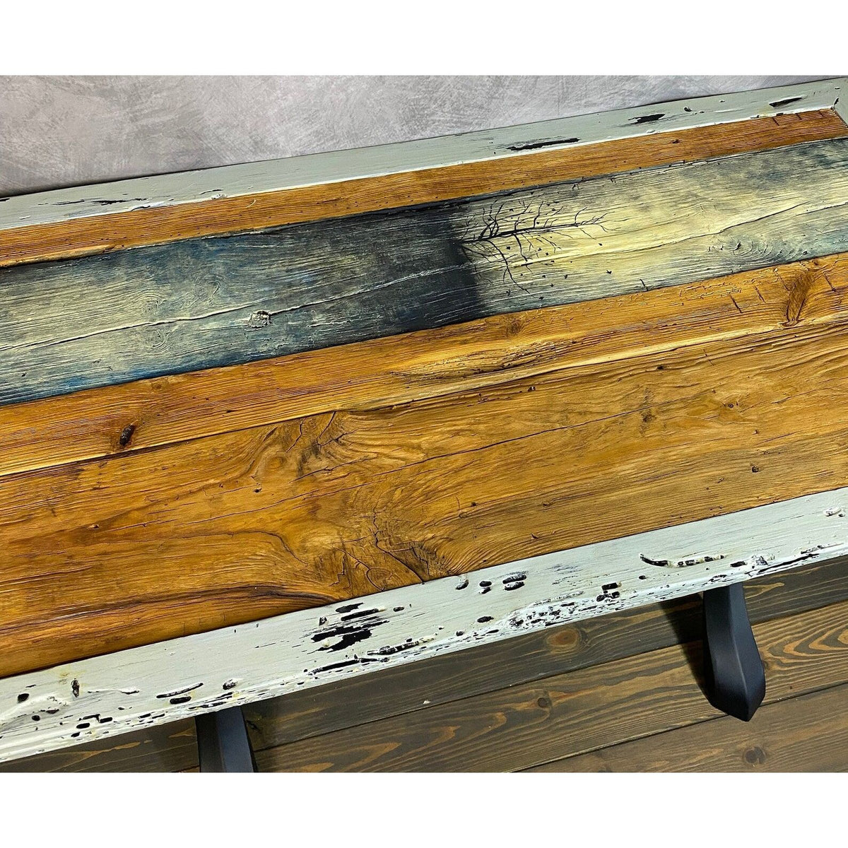 SOLD 55"L Light Edge Reclaimed Coffee Table – Alive Edge Designs
